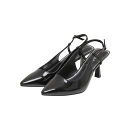 Stiefel Buffalo "Buffalo Willow Sling Back - Vegan Patent", Damen, Gr. 37, schwarz, Polyurethan, unifarben, Schuhe Stiefel