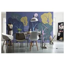Fototapete Komar "Komar Vlies Fototapete - Purple Nights - Gr&ouml;&szlig;e 350 x 250 cm", lila (modern), H:1,2m L:2,5m, Vlies, Tapeten