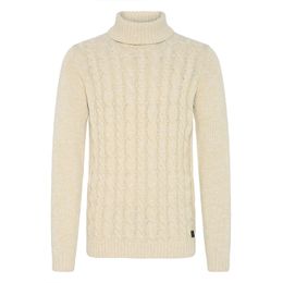 !Solid Rollkragenpullover SOLID "Rollkragenpullover SDRino", Herren, Gr. L, beige (oatmeal melange), Obermaterial: 70% Baumwolle CO recyc.. 30% Polyester Pol. recyc.., Pullover Rollkragenpullover