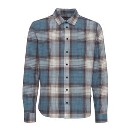 Langarmhemd Blend "Langarmhemd BHShirt", Herren, Gr. S, N-Gr, blau (provincial blau), Obermaterial: 100% Baumwolle CO., Hemden Langarmhemd