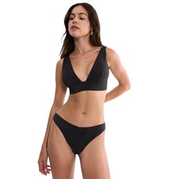 Triangel-Bikini-Top Triumph "Summer Sunset P", Damen, Gr. 36, Cup B, schwarz, Glitzergarne;Microfaser, Obermaterial: 70% Polyamid, 16% metallisierte Fasern, 14% Elasthan, Bikini-Oberteile Triangel-Bikini-Top, weicher Lurex