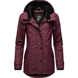 Regenjacke Navahoo "Regenjacke Lindraa", Damen, Gr. L, rot (wine), Obermaterial: 60% PVC PVC. 30% Polyester PES. 10% Polyurethan PU. Obermaterial: Futter: 100% Polyester PES. 100% Polyester PES., Jacken Regenjacke