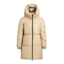 Wintermantel Khujo "Wintermantel Lorsa", Damen, Gr. XXL, beige, Obermaterial: 100% Polyurethan PU. Obermaterial: Futter: 100% Polyester PES. 100% Polyester PES., M&auml;ntel Wintermantel