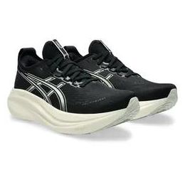 Laufschuh asics "GEL-NIMBUS 27", Damen, Gr. 42, schwarz (schwarz, lake grau), Textil, Schuhe Laufschuh