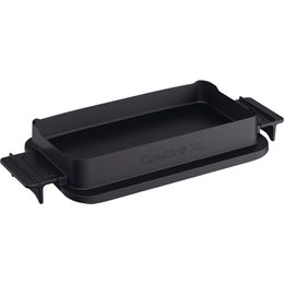 Backeinsatz Tefal "XA7358 OptiGrill Backschale XL", schwarz, B:23cm H:7,8cm T:52cm, Aluminiumguss, K&uuml;chenmaschinen-Eins&auml;tze, Backeinsatz, komp. mit OptiGrill 2in1 XL, antihaftbeschichteter Alu-druckguss