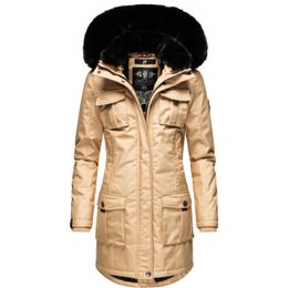 Wintermantel Navahoo "Wintermantel Tiniis", Damen, Gr. S, beige, Obermaterial: 56% Nylon NY. 44% Polyester PES. Obermaterial: Futter: 100% Polyester PES. 100% Polyester PES., M&auml;ntel Wintermantel
