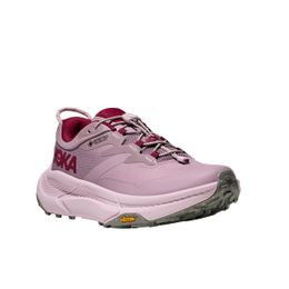 Trailrunningschuh Hoka One One "W TRANSPORT GORE-TEX", Damen, Gr. 42,5, fragrant lila, lila cream, Synthetik, Textil, Schuhe Trailrunningschuh, wasserdicht