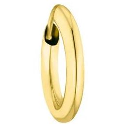 Single-Creole Amor "Gold Classic", gold (gelbgoldfarben), Ohrringe, Damen, Gelbgold 375, Made in Germany