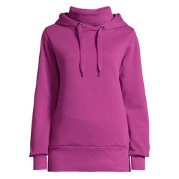 Kapuzenpullover SALZHAUT "Hoodie RAFSCH", Damen, Gr. XL, lila (plum), Obermaterial: 80% Baumwolle CO. 20% Polyester PES., Pullover Kapuzenpullover