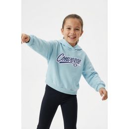 Kapuzensweatshirt Converse "CNVG RELAXED GRAPHIC HOODIE", M&auml;dchen, Gr. 122 (S), rained out, Obermaterial: 60% Baumwolle, 40% Polyester, Sweatshirts, f&uuml;r Kinder und Jugendliche, sportlicher Stil