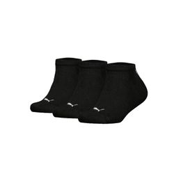 Sneakersocken Puma "Socken Plain Sneaker 3P 3er Pack", M&auml;dchen, Gr. 31-34, schwarz, Obermaterial: 72% Baumwolle CO. 14% Polyamid PA. 12% Polyester PES. 2% Elasthan EL., Socken Sneakersocken