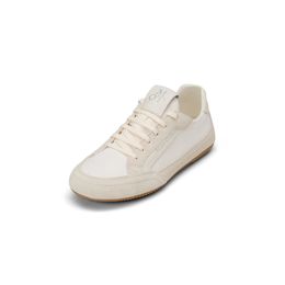 Marc O'Polo Sneaker MARC O'POLO "aus leichtem Material-Mix", Damen, Gr. 36, sanftes wei&szlig;, Obermaterial: 90% Leder (Rind), 10% Polyamid, unifarben, Schuhe Sneaker