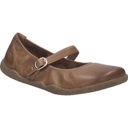Ballerina Josef Seibel "Cassandra 10, camel", Damen, Gr. 39, braun (camel), Obermaterial: 100% Rindsleder Leather cow., Schuhe Ballerina