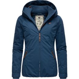 Winterjacke Ragwear "Winterjacke Dizzie Winter", Damen, Gr. XL, blau (navy23), Obermaterial: 100% Polyester PES. Obermaterial: Futter: 100% Polyester PES. 100% Polyester PES., Jacken Winterjacke