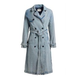 Langmantel Khujo "Trenchcoat Hera", Damen, Gr. S, light blau, Obermaterial: 100% Baumwolle CO. Obermaterial: Futter: 100% Polyester PES., M&auml;ntel Langmantel