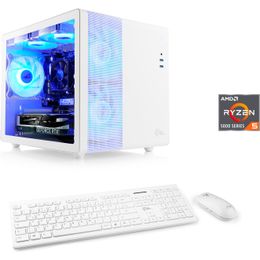 CSL PC "Cube V24186", wei&szlig;, Microsoft Windows 11 Home (64 Bit), 16 GB RAM 500 GB SSD, Desktop-PCs, PC