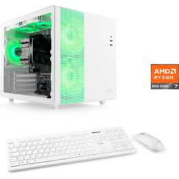 CSL PC "Cube V24227", wei&szlig;, Microsoft Windows 11 Home (64 Bit), 16 GB RAM 500 GB SSD, Desktop-PCs, PC
