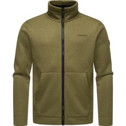 Sweatjacke Ragwear "Sweatjacke Fabbian Collar", Herren, Gr. S, gr&uuml;n (olive), Obermaterial: 100% Polyester PES. Futter: 100% Polyester PES., Sweatjacken Sweatjacke