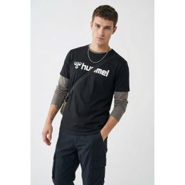 T-Shirt Hummel "HMLGO 2.0 LOGO T-SHIRT", Herren, Gr. XL (54), schwarz, Obermaterial: 100% Baumwolle, Rundhals, Shirts T-Shirt