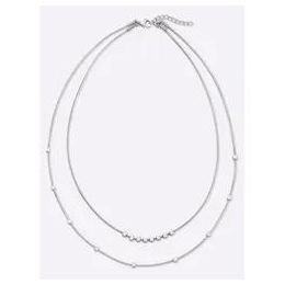 Collier Heine, Damen, Gr. N-Groesse, Metall, silber (silberfarben), Halsketten Collier
