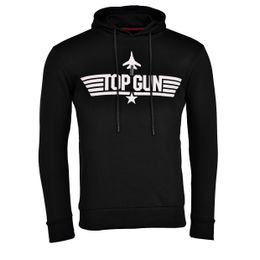 Kapuzensweatshirt Top Gun "Kapuzenpulli PP201018", Herren, Gr. M, schwarz, Obermaterial: 60% Baumwolle CO. 40% Polyester COOLMAX PES(Coolmax)., Pullover Kapuzensweatshirt