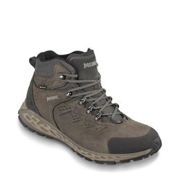 Wanderschuh Meindl "Meindl Menorca Walker Mid graphit", Herren, Gr. 46,5, schwarz, Mesh, Nubukleder, unifarben, Basic, Schuhe Wanderschuh, GORE-TEX &ndash; Winddicht, wasserdicht und atmungsaktiv