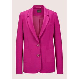 Madeleine Mode Jackenblazer MADELEINE "Blazer Langer Jersey-Blazer mit Futter", Damen, Gr. 40, pink (magenta), Obermaterial: 67% Viskose CV. 27% Polyamid PA. 6% Elasthan EL., Modern, tailliert, Blazer Jackenblazer