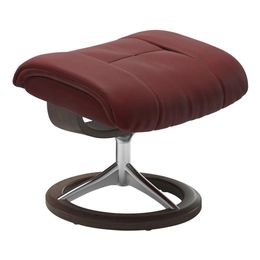 Fu&szlig;hocker stressless "Mayfair", rot (cherry paloma), B:55cm H:41cm T:39cm, Leder BATICK: BATICK ist ein leicht korrigiertes, durchgef&auml;rbtes und genarbtes M&ouml;belleder, bei dem die meisten Unebenheiten und Spuren in der Regel entfernt wurden.;Leder PALOMA: PALOMA ist ein durchgef&auml;rbtes Semianilin-M&ouml;belleder mit nat&uuml;rlicher Narbung.;ROHLEDER Stoff Q2 FARON: Ein fester zuverl&auml;ssiger Boucl&eacute; mit einem st