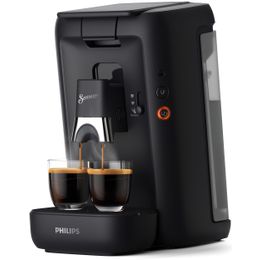 PHILIPS SENSEO Kaffeepadmaschine "Maestro CSA260/60, mit drei Kaffee-Einstellungen", schwarz (tiefschwarz, matt), B:28,5cm H:31cm T:17cm, Kaffeemaschinen, aus 80% rec. Plastik, Memo-Funktion, Kaffeepadmaschine