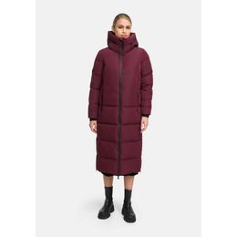 Winterjacke Marikoo "Marikoo Honiaa Damen Winter Steppmantel Parka N074", Damen, Gr. XXL, rot (wine), Obermaterial: 100% Polyester PES., Jacken Winterjacke