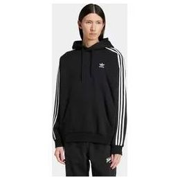 Sweatshirt Adidas ORIGINALS "ADICOLOR BAGGY FIT HOODIE", Herren, Gr. S, schwarz, Obermaterial: 70% Baumwolle, 30% Polyester, Rundhals, angesetztes B&uuml;ndchen, Sweatshirts Sweatshirt