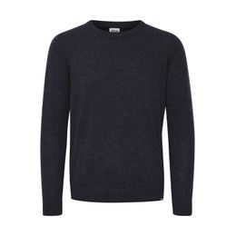 !Solid Strickfleece-Pullover SOLID "Strickpullover Sddyllon", Herren, Gr. XXL, blau (insignia blau melange), Obermaterial: 60% Lammfell LF. 40% Nylon NY., Pullover Strickfleece-Pullover