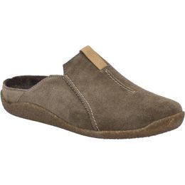 Hausschuh Josef Seibel "Vince 02, taupe", Herren, Gr. 40, grau (taupe), Obermaterial: 100% Rindsleder Leather cow., Schuhe Hausschuh