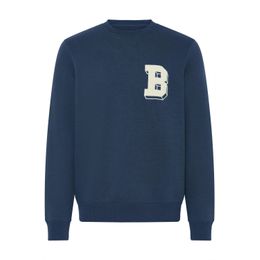 Longpullover Blend "Sweater BHBade", Herren, Gr. XL, blau (marineblaus), Obermaterial: 60% Baumwolle CO. 40% Polyester PES., Pullover Longpullover