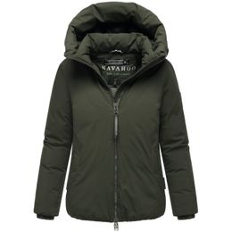Winterjacke Navahoo "Winterjacke Bl&uuml;tenlicht 14", Damen, Gr. 5XL, gr&uuml;n (schwarz olive), Obermaterial: 100% Polyester PES. Obermaterial: Futter: 100% Polyester PES. 100% Polyester PES., Jacken Winterjacke