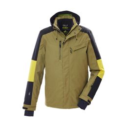 Skijacke Killtec "KSW 257 MN SKI JCKT", Herren, Gr. XXL, gr&uuml;n, Obermaterial: 100% Polyester;Futter: 100% Polyester;F&uuml;llung: 100% Polyester, Jacken Skijacke, Skijacke: Wasserdicht, atmungsaktiv, abnehmbare Kapuze, Schneefang