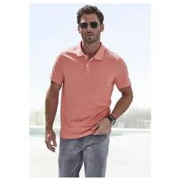 Poloshirt John Devin, Herren, Gr. S (44/46), rot (apricot), Piqu&eacute;, Obermaterial: 100% Baumwolle, unifarben, regular fit normal, Rundhals, abgesteppte Kante, Shirts, mit dezenter, hochwertiger Logostickerei