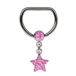Adelia&acute;s Brustwarzenpiercing ADELIA&acute;S "Piercing Piercing Brustpiercing", pink (rosa), Piercings, Damen, Titan, Brustwarzenpiercing