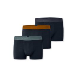 Boxershorts Schiesser "Boxershort 3PACK Shorts 3er Pack", Herren, Gr. XXL, bunt (schwarz, braun, grau), Obermaterial: 95% Baumwolle CO. 5% Elasthan EL., Unterhosen Boxershorts