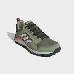 Trailrunningschuh adidas terrex "TRACEROCKER 2.0 TRAILRUNNING", Herren, Gr. 44, tent gr&uuml;n, grau one, semi impact orange, Synthetik, Textil, Schuhe Trailrunningschuh, Trail-Runningschuhe