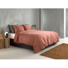Bettw&auml;sche ZO HOME "Zohome Baumwolle Mako-Satin Bettw&auml;sche Satinado", rosa (canyon rose), B/L: 135cm x 200cm, 1 Stk., 1 Stk., Mako-Satin, B/L: 80cm x 80cm, 1 Stk., Mako-Satin, Obermaterial: 100% Baumwolle, Bettw&auml;sche, Bettw&auml;sche, Bettw&auml;sche aus 100% Baumwolle, hochwertige Mako-Satin, ab 135x200 cm.