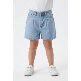 Jeansshorts Cars Jeans, M&auml;dchen, Gr. 12 (152), N-Gr, blau (bleached used), Denim/Jeans, Obermaterial: 99% Baumwolle, 1% Elasthan, unifarben, relaxed fit kurz, Jeans Jeansshorts