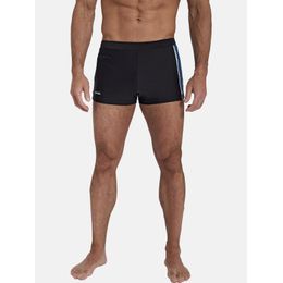 Badeshorts Jan Vanderstorm "Badehose MALICK", Herren, Gr. L, weit, schwarz, Obermaterial: 80% Polyamid ECONYL PA ECONYL. 20% Elasthan EL., Badehosen Badeshorts
