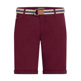 !Solid Chinoshorts SOLID "Chinoshorts SDMonty", Herren, Gr. L, N-Gr, rot (wine rot), Obermaterial: 98% Baumwolle CO. 2% Elasthan EL., Hosen Chinoshorts