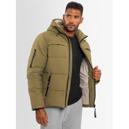 Winterjacke Alessandro Salvarini "A. Salvarini Herren Winter Steppjacke AS334", Damen, Gr. 3XL, gr&uuml;n (olive), Obermaterial: 55% Baumwolle CO. 45% Polyamid PA., Jacken Winterjacke