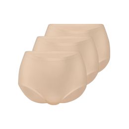 High-Waist-Slip Anita "3er Pack High Waist+ Essential", Damen, Gr. S/M, beige (desert), Obermaterial: 80% Polyamid PA. 20% Elasthan EL., Unterhosen High-Waist-Slip