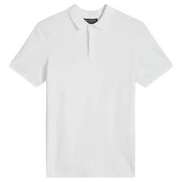 Marc O'Polo Poloshirt MARC O'POLO "aus Organic Cotton-Stretch", Herren, Gr. XS, wei&szlig;, Obermaterial: 95% Baumwolle, 5% Elasthan, unifarben, Basic, Rippb&uuml;ndchen, Shirts