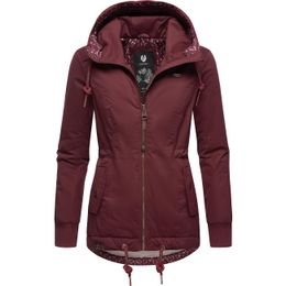 Winterjacke Ragwear "Winterjacke YM-Danka", Damen, Gr. XL, rot (wine rot22), Obermaterial: 100% Polyester PES. Obermaterial: Futter: 100% Polyester PES. 100% Polyester PES., Jacken Winterjacke