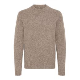 Strickfleece-Pullover Casual Friday "Strickpullover CFANTE", Herren, Gr. XXL, braun (shopping bag melange), Obermaterial: 70% Wolle mw. 25% Nylon NY. 5% sonstige Fasern AF., Pullover Strickfleece-Pullover
