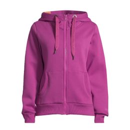 Sweatjacke SALZHAUT "Sweatjacke S&Ouml;&Ouml;TE", Damen, Gr. L, lila (plum), Obermaterial: 55% Baumwolle CO. 45% Polyester PES., Sweatjacken Sweatjacke